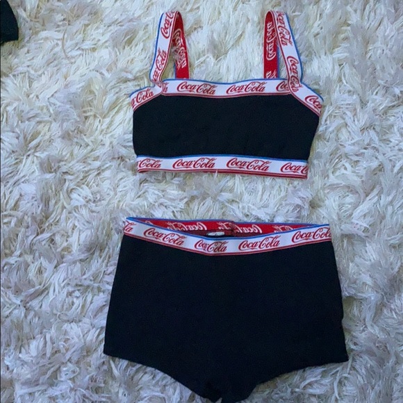 Forever 21 | Other | Coca Cola Spandex Workout Set | Poshmark